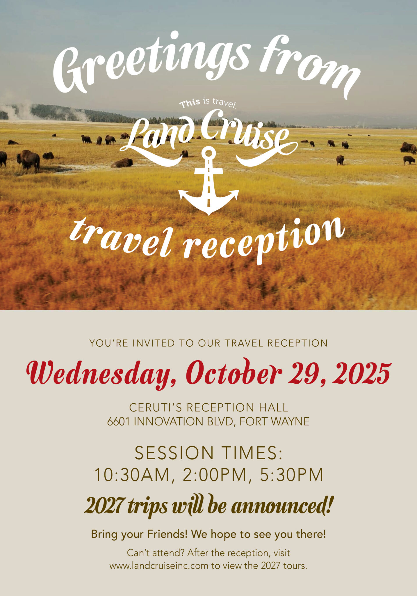 Fall Travel Reception 2025 | Landcruise